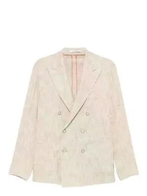 Tagliatore Peak-lapel Double-breasted Blazer - Neutrals