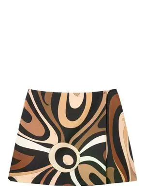 Emilio Pucci Marmo-print Mini Skirt - Black