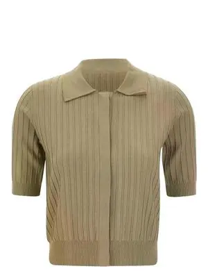 Liu Jo Rib Knit Short-sleeve Cardigan - Neutrals