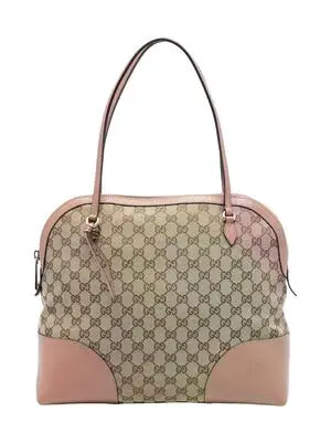 Gucci Gg Canvas Bree Dome Tote Bag - Brown