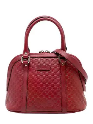 Gucci Mini Microissima Dome Satchel - Red