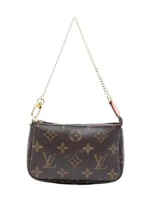 LOUIS VUITTON 2019 Monogram Mini Pochette Accessoires - Brown