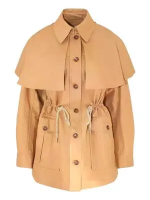 Ulla Johnson Devon Cape-detail Trench Coat - Neutrals