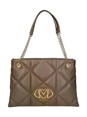 Moschino Logo-appliqué Tote Bag - Neutrals