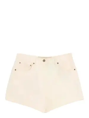 Valentino Garavani Vgold Denim Shorts - Neutrals