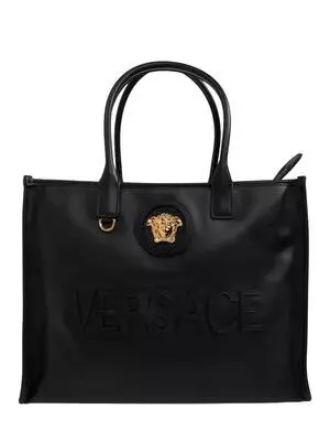 Versace Medusa-plaque Tote Bag - Black