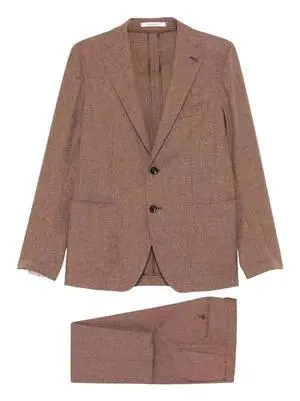Tagliatore Button-fastening Suit - Brown
