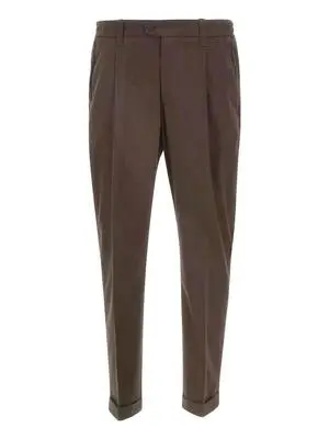 DEVORE INCIPIT Pleated Trousers - Brown