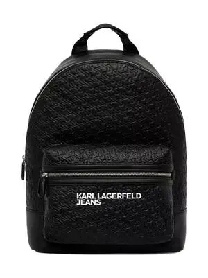 Karl Lagerfeld Logo-embossed Backpack - Black