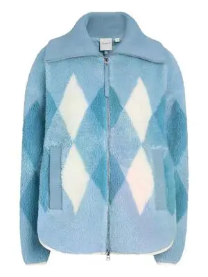Varley Franca Argyle Zip Jacket - Blue