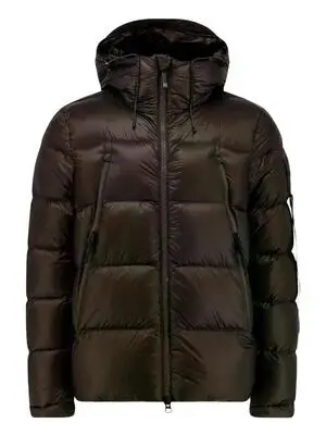 OUTHERE Zip-up Hooded Padded Jacket - Brown