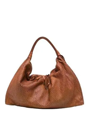 SOMMET Aura Textured Shoulder Bag - Brown