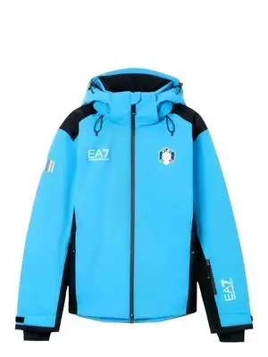Emporio Armani Hooded Zip Jacket - Blue