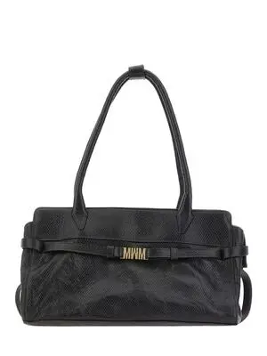 MANDELLI Logo-embellished Shoulder Bag - Black