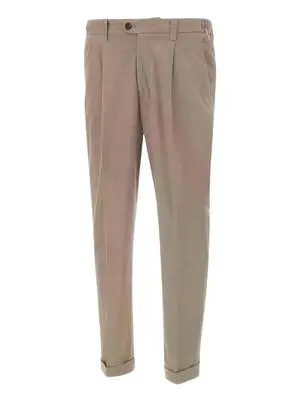 DEVORE INCIPIT Pleated Trousers - Neutrals