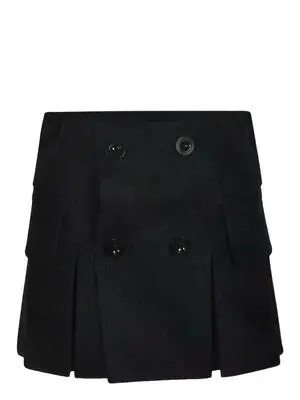 Sacai Pleated Tailored Skort - Black