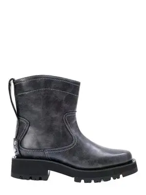 GANNI Topstitched Boots - Ebony