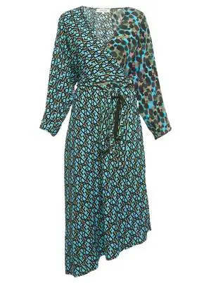 Diane Von Furstenberg Eloise Printed Midi Dress - Blue