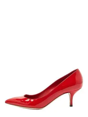 Dolce & Gabbana Pointed-toe Leather Pumps - Red