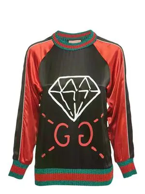 Gucci Ghost Diamond Sweatshirt - Black