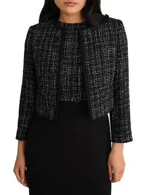 HOBBS LONDON Petite Esme Jacket - Black White