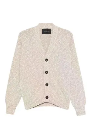 Tagliatore Buttoned V-neck Cardigan - Neutrals
