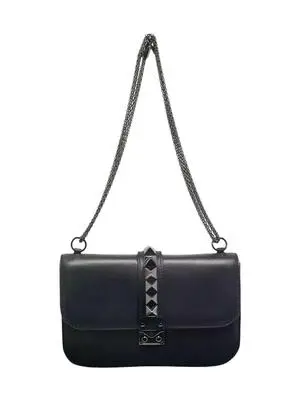 Valentino Garavani Small Leather Shoulder Bag - Black