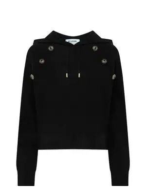 BLUGIRL Embellished Hoodie - Black