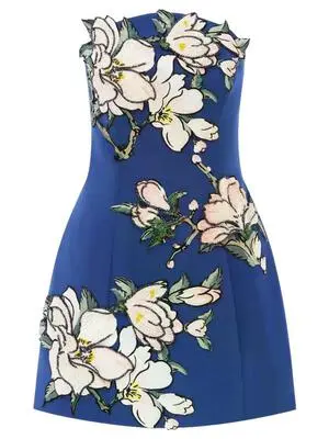 LEO LIN Zaria Floral Mini Dress - Blue