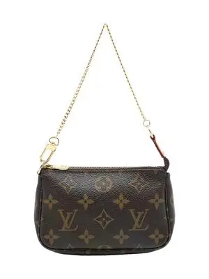 LOUIS VUITTON Monogram Mini Pochette Accessoires 2014 - Brown