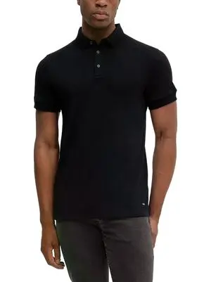 JOOP! Buttoned Polo Shirt - Black