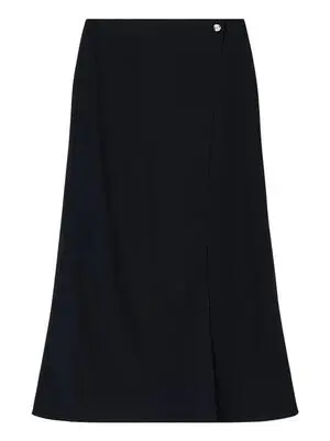 Armani Exchange Front-split Maxi Skirt - Black