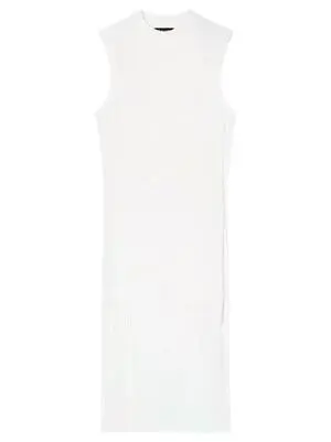 Armani Exchange Sleeveless Midi Dress - White