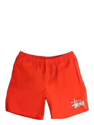 StÜssy Logo Drawstring Shorts - Orange