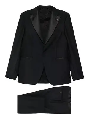 Tagliatore Peak-lapel Suit - Black