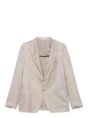 Tagliatore Logo-detail Blazer - Neutrals