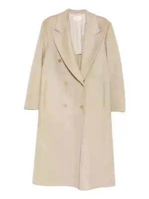 THE ROW Hariet Double-breasted Coat - Neutrals