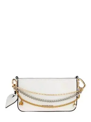 Michael Kors Heart-charm Chain Shoulder Bag - White