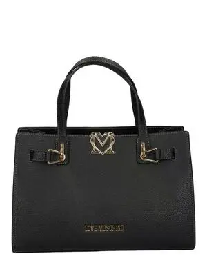Moschino Heart-embellishment Tote Bag - Black