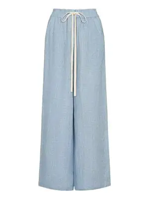 TWP Main St. Drawstring-waist Trousers - Blue
