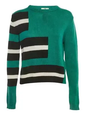 Fendi Rib Knit Sweater - Green