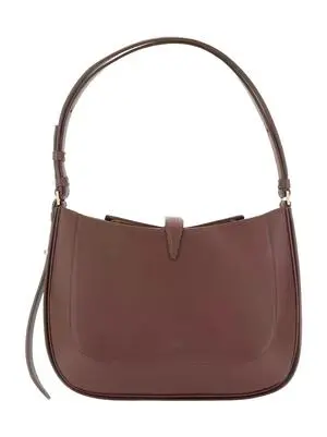 MANDELLI Sonya Leather Shoulder Bag - Brown
