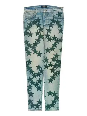 Amiri Star-patch Jeans - Blue