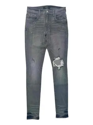 Amiri Distressed Denim Jeans - Grey