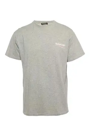 Balenciaga 2018 Logo Jersey T-shirt - Grey