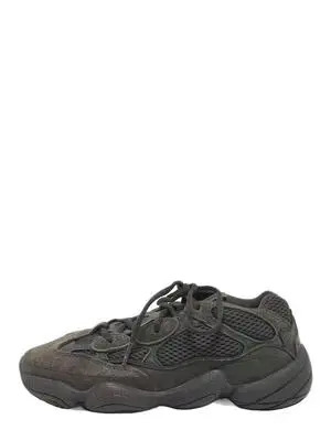 Yeezy 500 Suede And Mesh Sneakers - Black