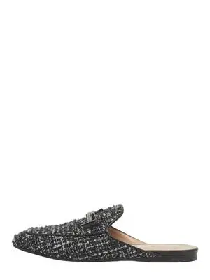 TOD'S Double T Tweed Mules - Black