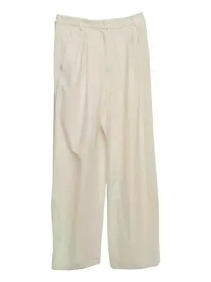 Max Mara Pleated Wide-leg Trousers - Neutrals
