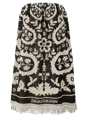 Zimmermann Rhiannon Terry Mini Dress - Black