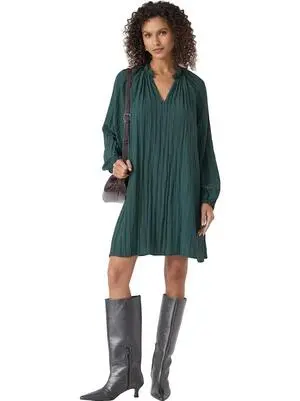 HUSH Ruffled Long Sleeve Mini Dress